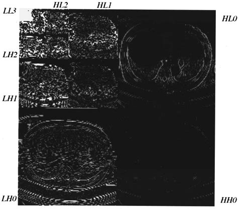 Representation Of A 4 Level 2 D Wavelet Transform Decomposition Of A Download Scientific