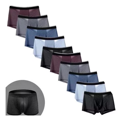 Kit De 10 Calzoncillos Bóxer De Fibra De Bambú Para Piernas Envío gratis