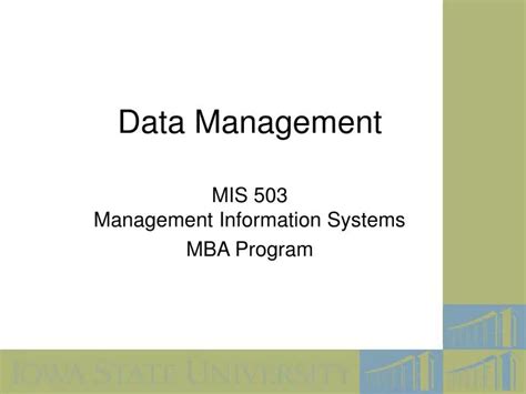 Ppt Data Management Powerpoint Presentation Free Download Id1279933