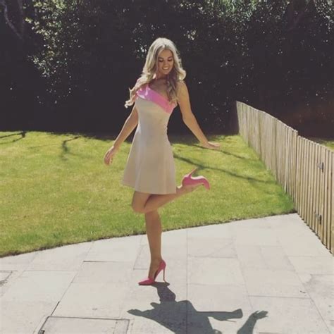 Christine Mcguinness Flaunts Her Toned Body In Pink Suit Photos