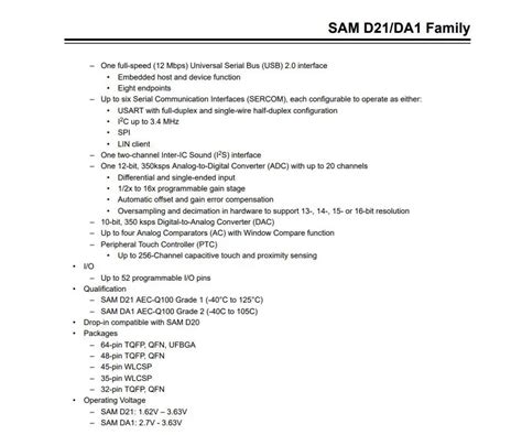 atsamd21e18a mu cortex m0 ic mcu 32bit 256kb flash 32qfn integrated
