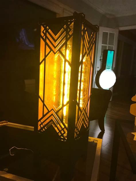 Art Deco Table Lamp Made On A Glowforge Glowforge Owners Forum