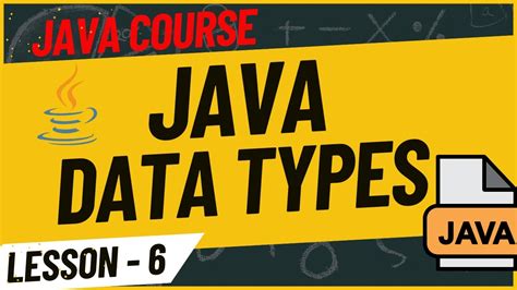 Data Types In Java Datatypes Java Programming Introduction Of Data Types In Java Youtube