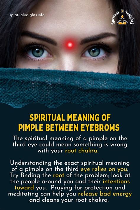 Pimple Between Eyebrows Spiritual Meaning Pimples Between Eyebrows