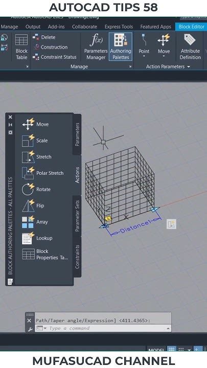 autocad tips 58 3d dynamic block with surface shorts youtube