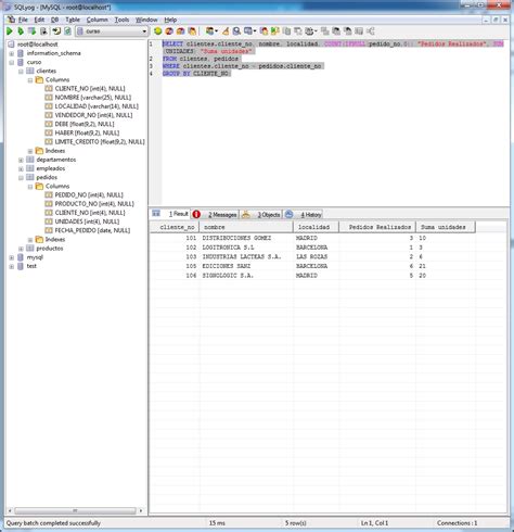 MySQL Mostrar Resultados