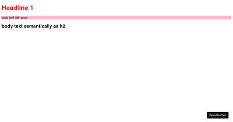 styled components typography component codesandbox