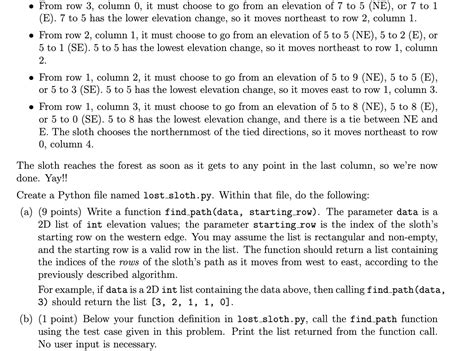 Solved From Row Column It Must Choose To Go From An Chegg