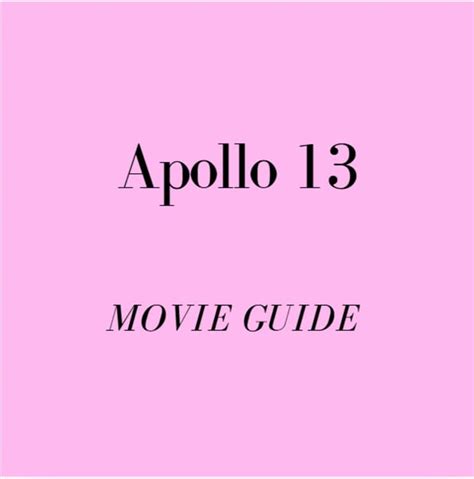 Apollo 13 Movie Guide By Skwithy Makes Tpt