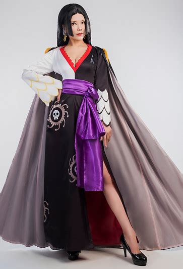 One Piece Boa Hancock Costume Black Kimono Boa Hancock Cosplay