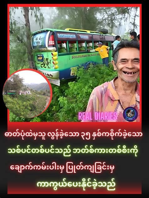 Real Diaries By Zay Yar သစ်ပင်ကြီးကြောင့် ကံကောင်းသွားတဲ့ ဘတ်စ်ကား Facebook