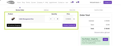an overview of functions and options available in odoo 16 website app