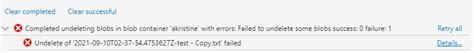 there is a failed activity log when undeleting one adls gen2 blob
