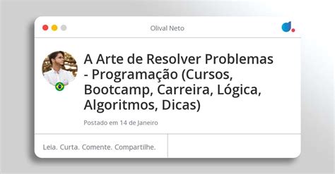 A Arte De Resolver Problemas Programação Cursos Bootcamp Carreira
