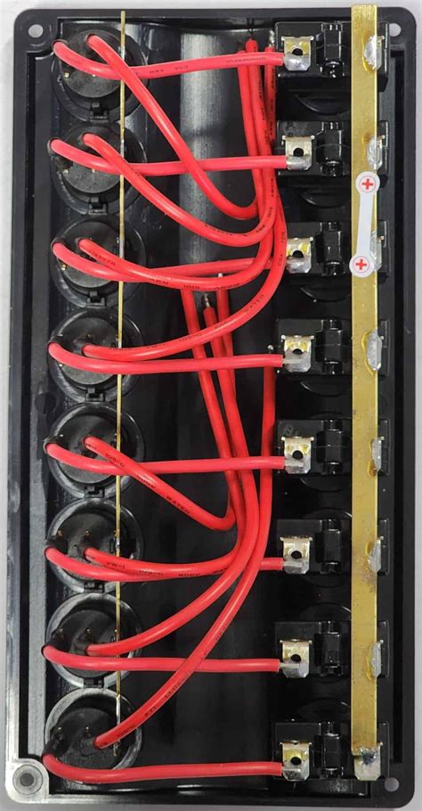 Switch Panel With 8 Switches And Circuit Breakers 12 Volt