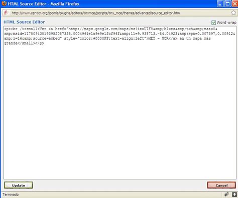 A Piece Of My Code Joomla Insertar Código Html Personalizado En Artículo