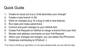 Contribute To Cpython Ppt