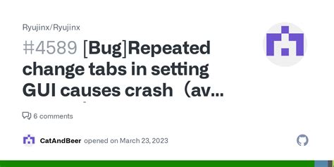 Bug Repeated Change Tabs In Setting GUI Causes Crashava Edition
