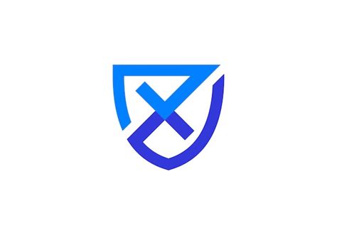 보호 및 사이버 보안 로고 디자인 템플릿 프리미엄 벡터
