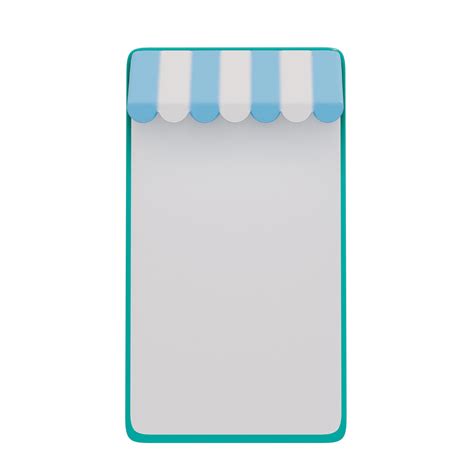 Online Shop Objects Mock Up D Rendering On A Transparent Background Png