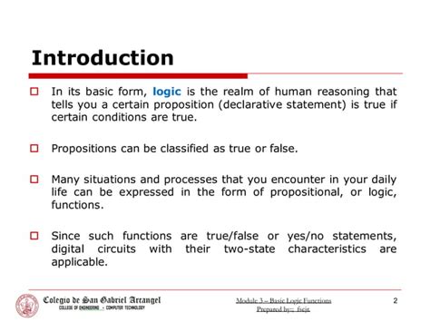 Module 3 Basic Logic Functions Prof 1pdf