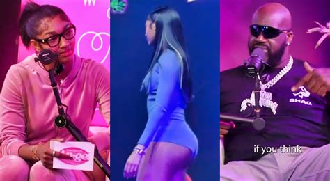 Video Shaq Made Angel Reese Very Uncomfortable After Thirsting Over