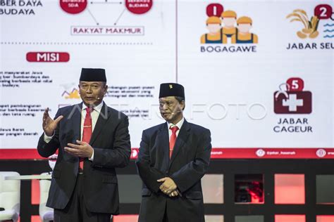 DEBAT CALON GUBERNUR JAWA BARAT ANTARA Foto