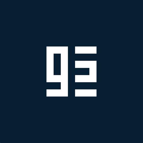 Gs Initial Monogram Logo With Geometric Style 10804737 Vector Art At