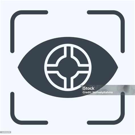 아이콘 아이 트래킹 3d 시각화 기호와 관련이 있습니다 글리프 스타일 심플한 디자인 편집 가능 간단한 그림 3차원 형태에 대한 스톡 벡터 아트 및 기타 이미지 Istock