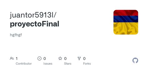 Github Juantor L Proyectofinal Hgfhgf