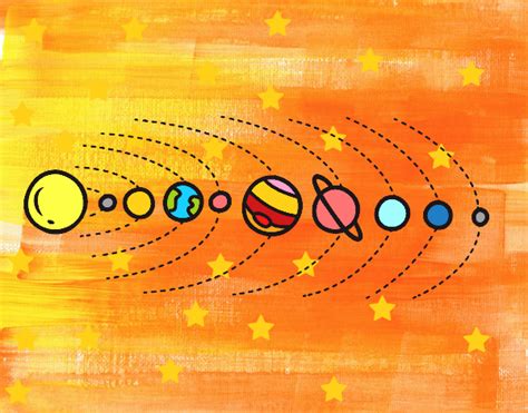 Dibujo De Sistema Solar Pintado Por En El Día 16 02 20 A
