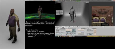L4d2s Coach 3d Model By Ogre722 On Deviantart