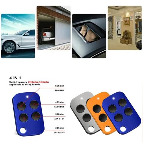 multi frequency 280 868mhz gate remote control duplicators fixed codes
