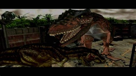 Dino Crisis 2 T Rex Vs Giganotosaurus Hd Youtube