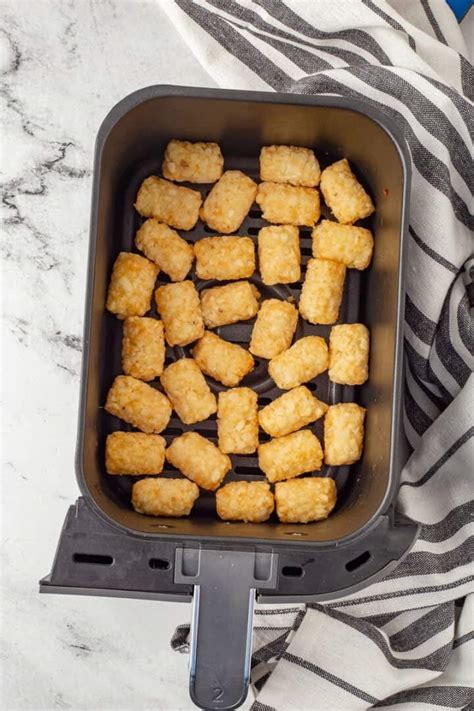 Crispy Air Fryer Frozen Tater Tots Shes Not Cookin