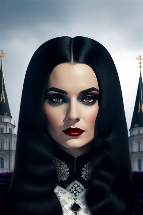 Lexica Gomes Addams Morticia Addams Young Wednesday Addams In