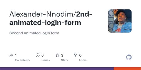 GitHub Alexander Nnodim 2nd Animated Login Form Second Animated