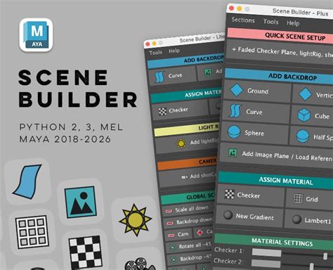scene builder maya python tool animprops