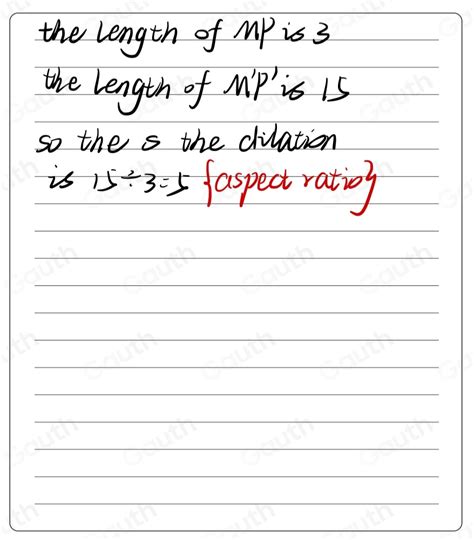 solved the parallelogram m n o p is a dilation of the parallelogram