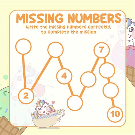 Premium Vector Missing Numbers Write The Answer Correctly Educational Printable Math Worksheet