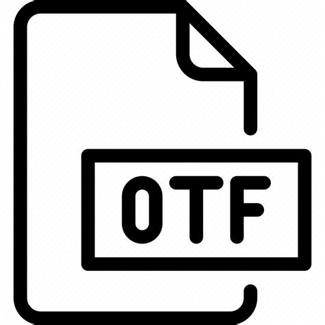 Document File Font Otf Icon Download On Iconfinder