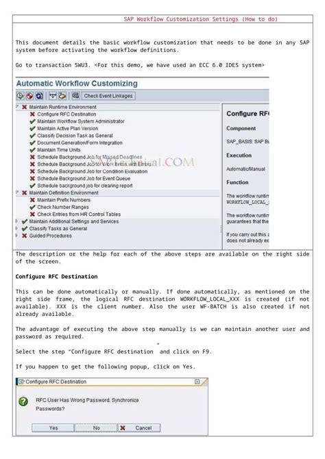 Docx Sap Workflow Customization Swu3 Dokumen Tips