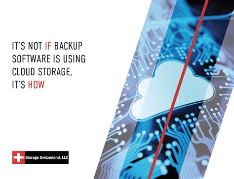 Its Not If Backup Software Is Using Cloud Storage Its How StorageSwiss Com The Home Of