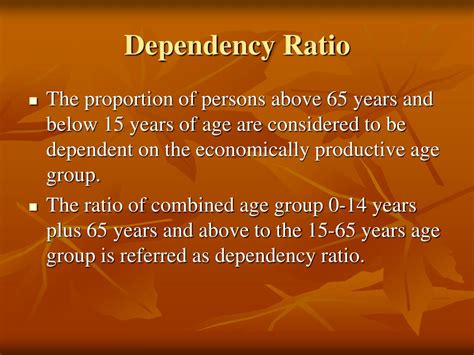Ppt Dependency Ratio Powerpoint Presentation Free Download Id3954836
