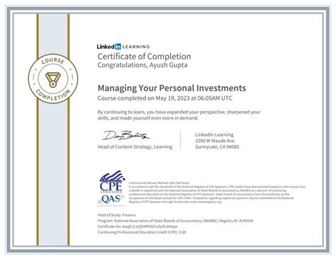 Ayush Gupta On Linkedin Certificate Of Completion