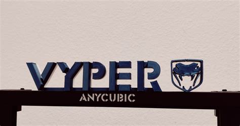Anycubic Vyper Logo By Reddich96 Download Free Stl Model