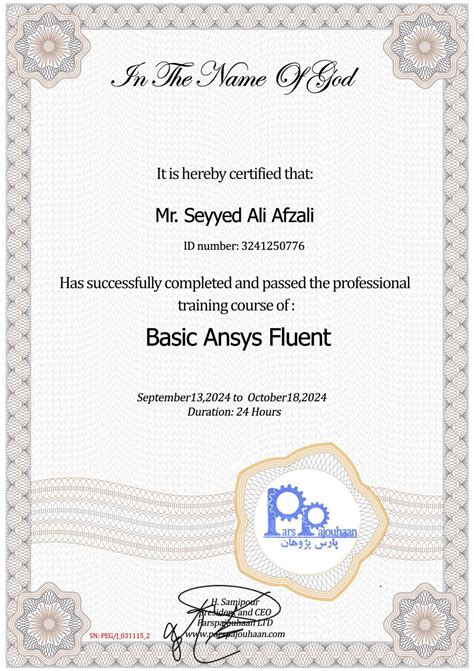 Continuouslearning Ansysfluent Cfd Parspazhoohan Simulation Ali