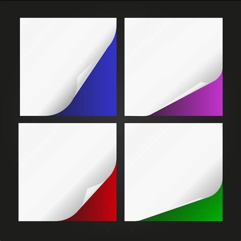 Premium Vector Page Curl Set