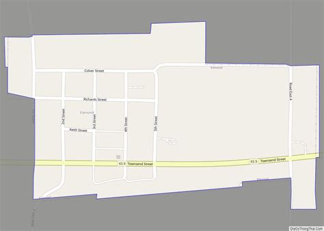 Map Of Edmond City Kansas Thong Thai Real