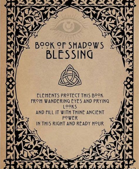 Book Of Shadows Cover Page